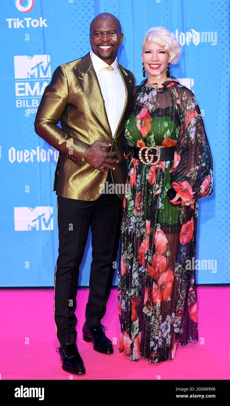 Terry Crews and Rebecca King-Crews attending the MTV Europe Music ...