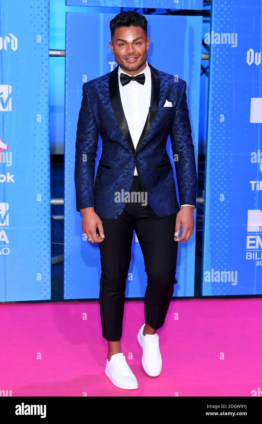 Nathan Henry attending the MTV Europe Music Awards 2018 held at the ...