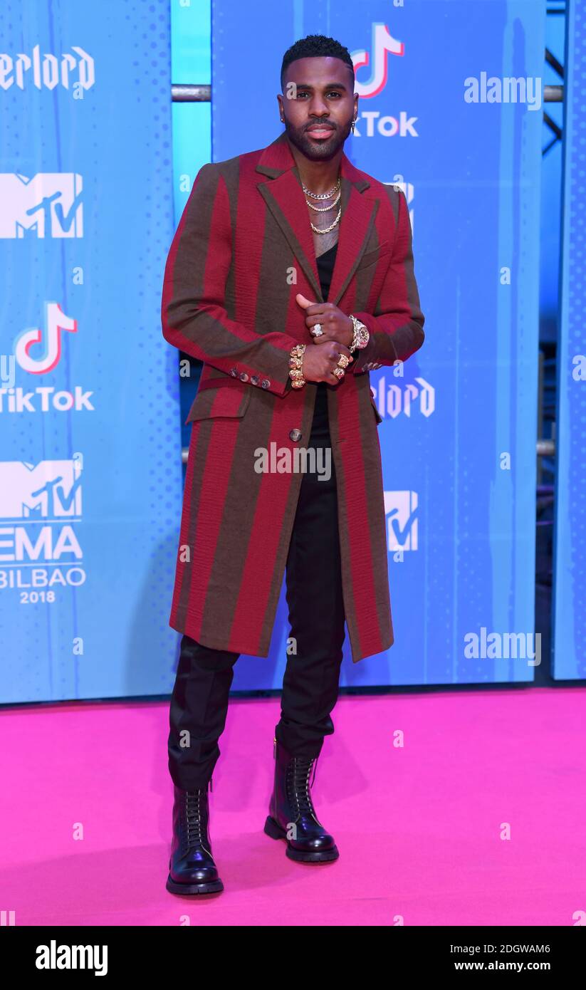 Jason Derulo attending the MTV Europe Music Awards 2018 held at the ...