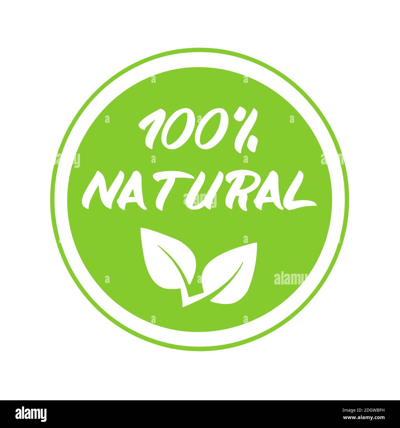 100% natural symbol icon Stock Photo - Alamy