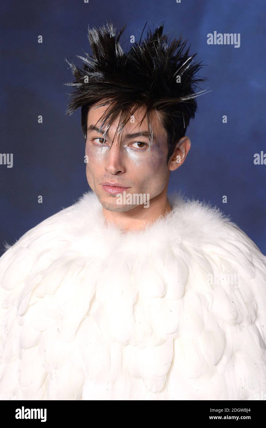 Ezra Miller attending the Fantastic Beasts: The Crimes of Grindelwald ...