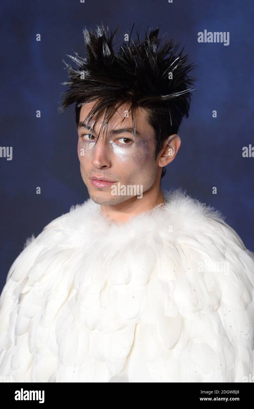 Ezra Miller attending the Fantastic Beasts: The Crimes of Grindelwald ...