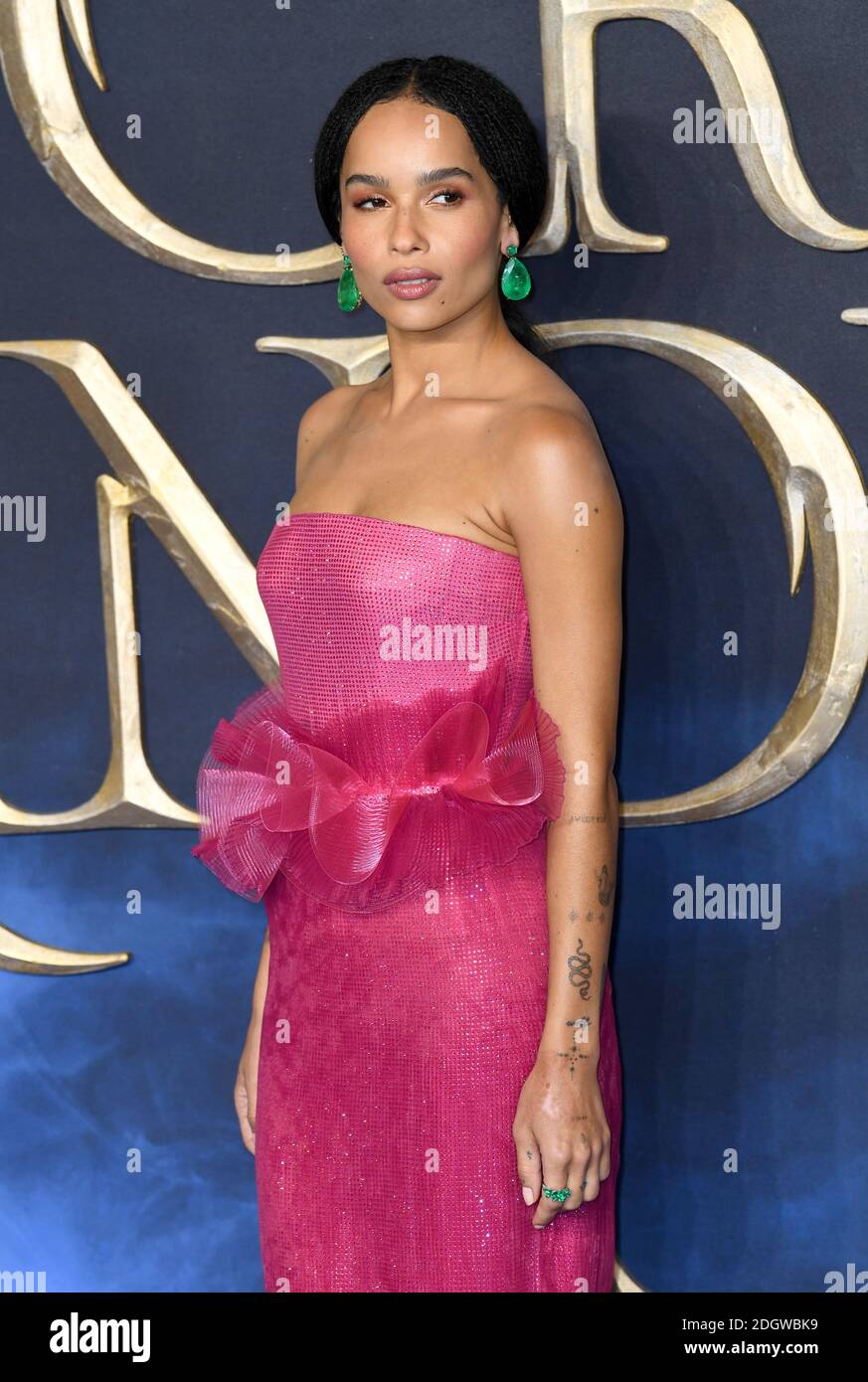 Zoe Kravitz attending the Fantastic Beasts: The Crimes of Grindelwald ...