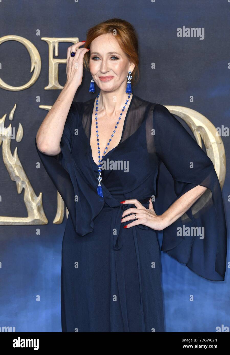 JK Rowling attending the Fantastic Beasts: The Crimes of Grindelwald UK ...