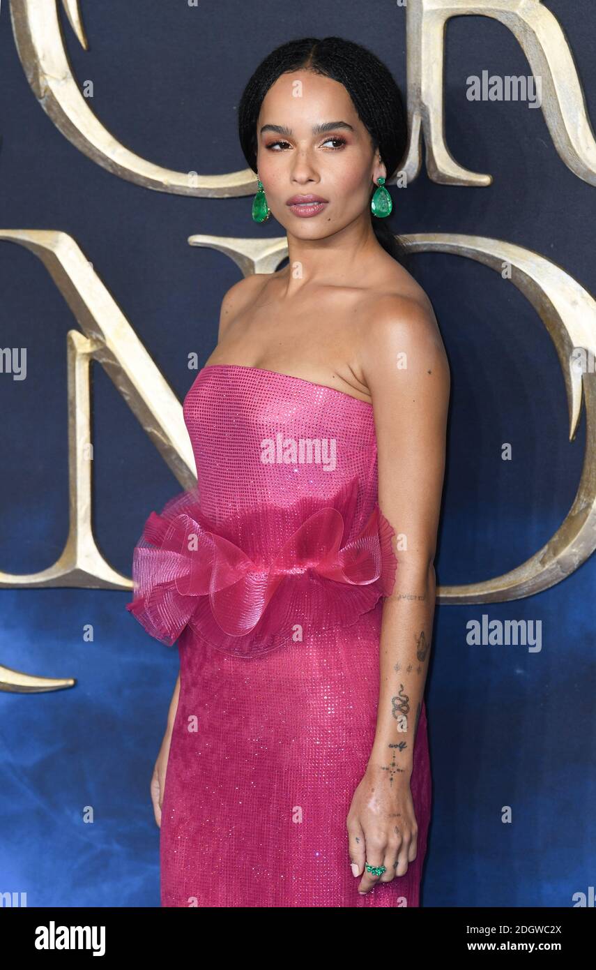 Zoe Kravitz attending the Fantastic Beasts: The Crimes of Grindelwald ...
