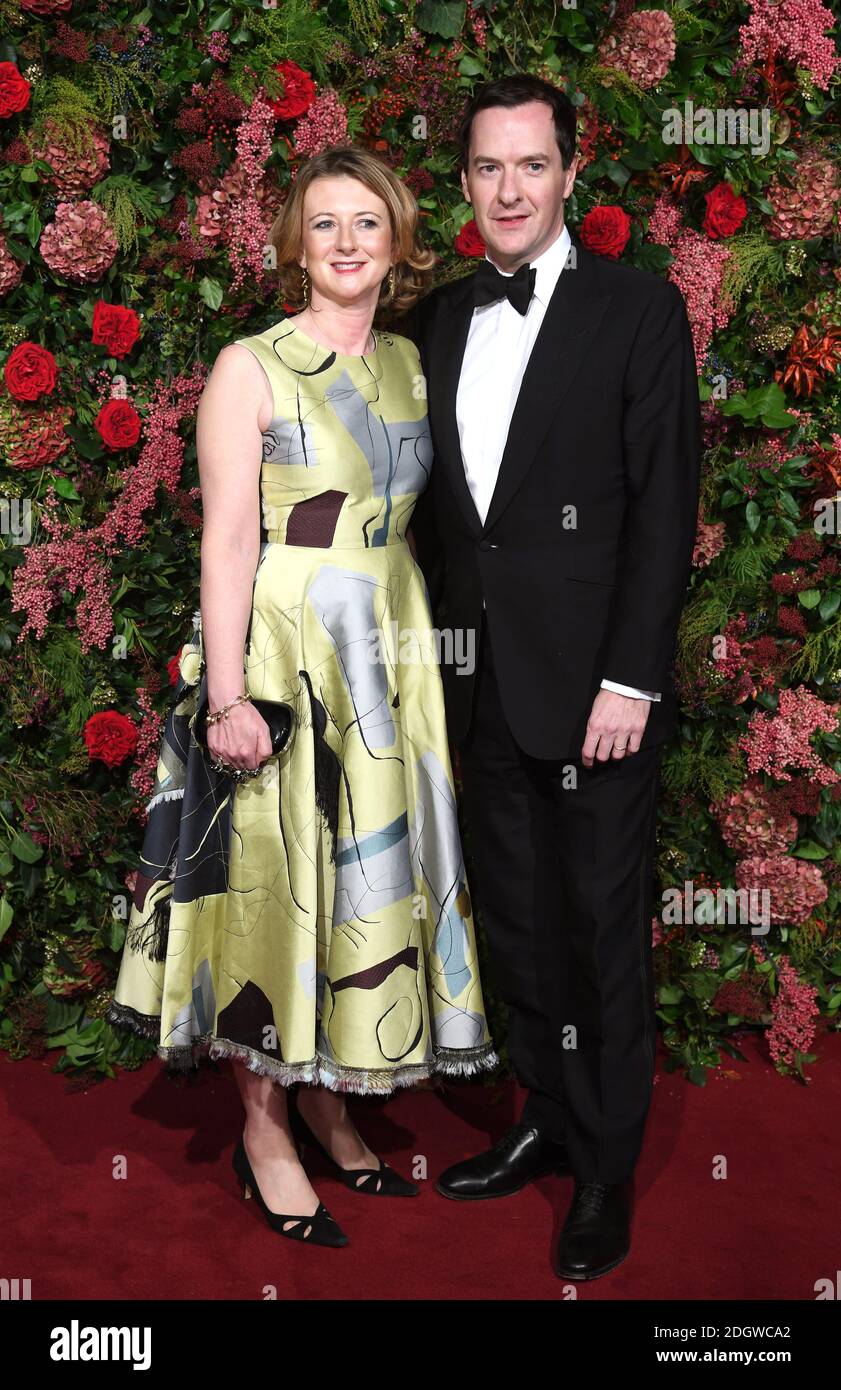Frances Osborne and George Osborne attending the Evening Standard ...
