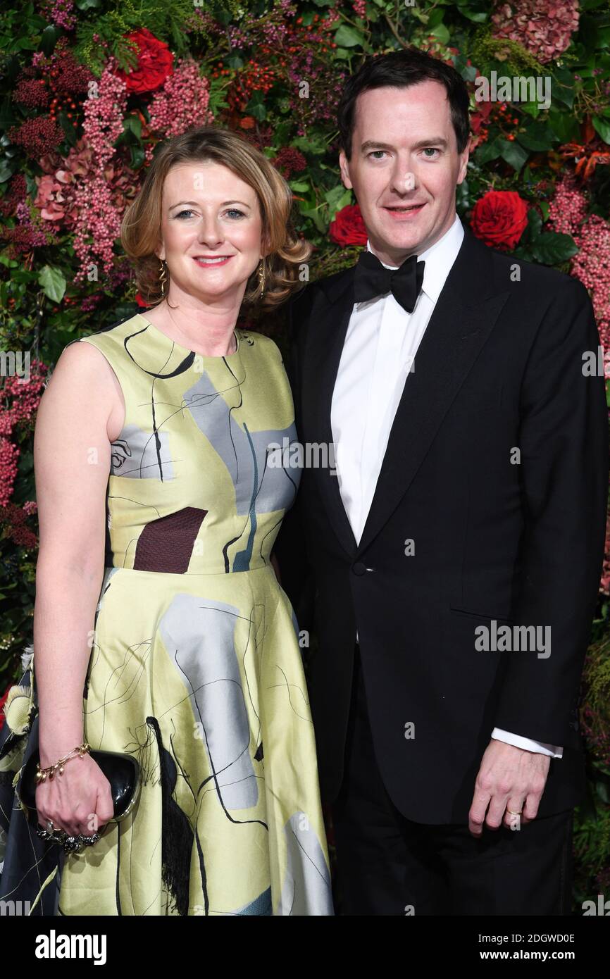 Frances Osborne and George Osborne attending the Evening Standard ...