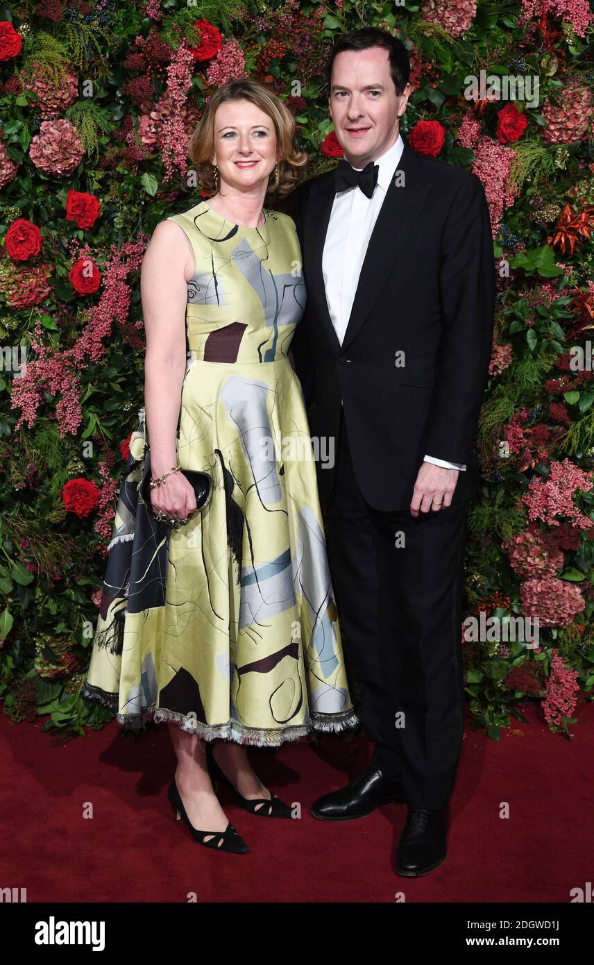 Frances Osborne and George Osborne attending the Evening Standard ...
