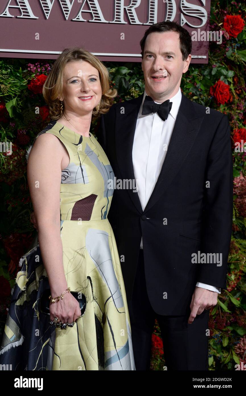 Frances Osborne and George Osborne attending the Evening Standard ...