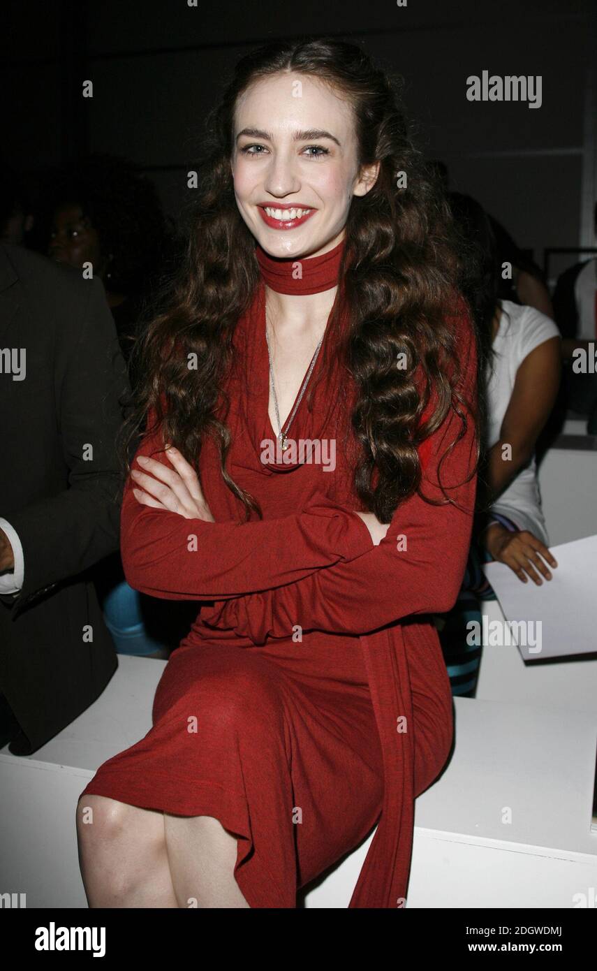 Elizabeth Jagger at the Gareth Pugh fashion show - BFC Tent, Natural ...