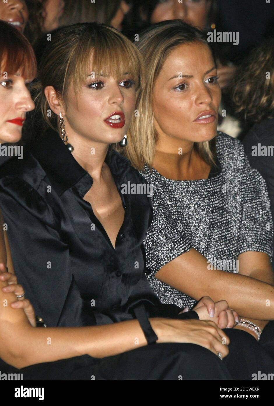 Cheryl Cole (nee Tweedy) and Elen Rives at the Julien MacDonald fashion ...