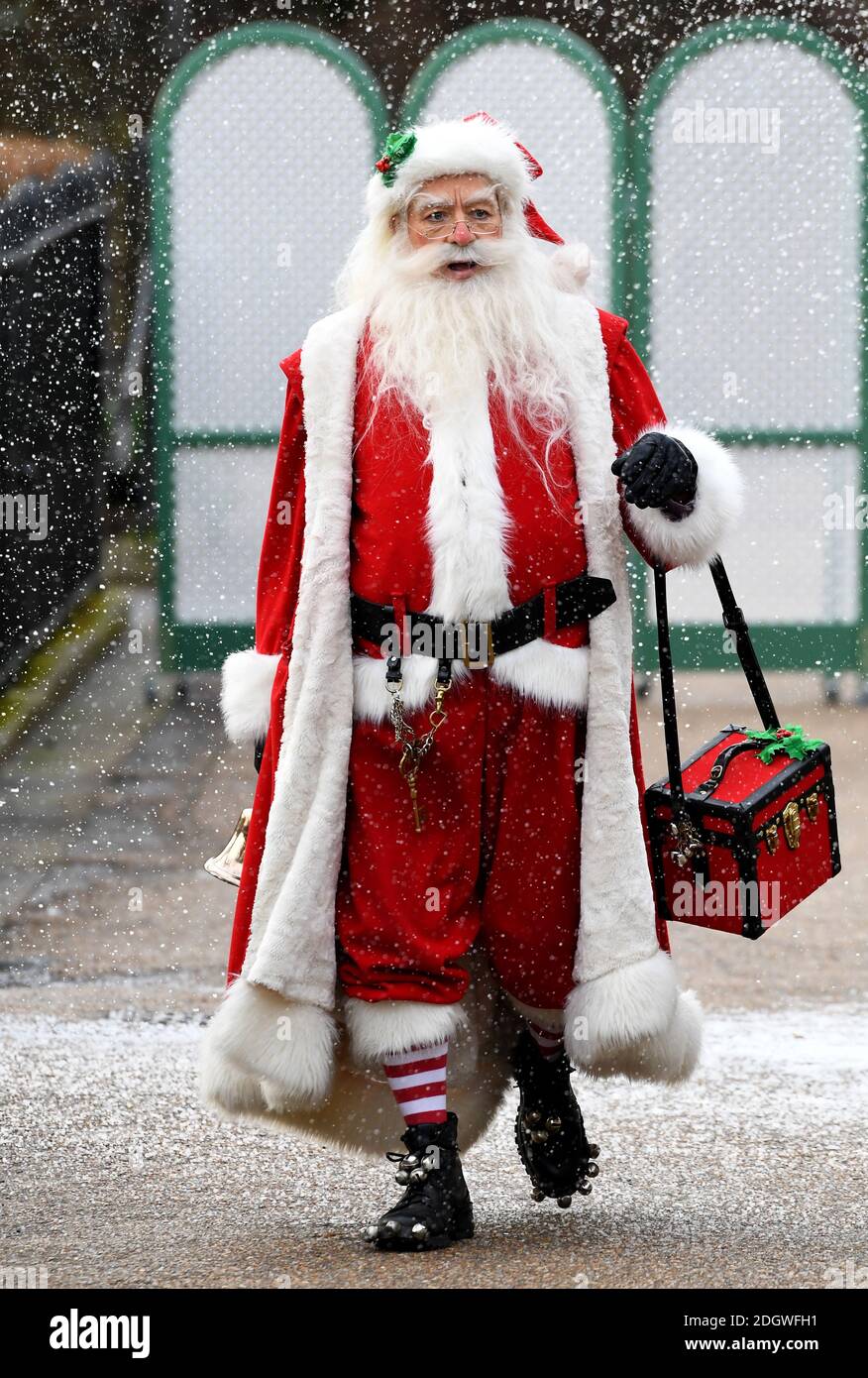 Father Christmas attending a Christmas Party at Kensington Palace in ...
