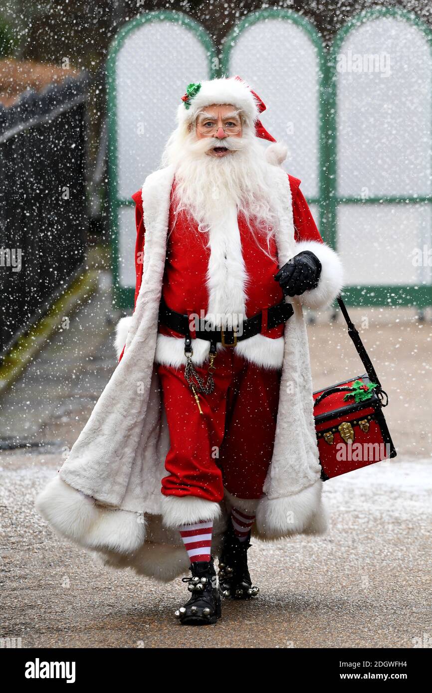 Father Christmas attending a Christmas Party at Kensington Palace in ...