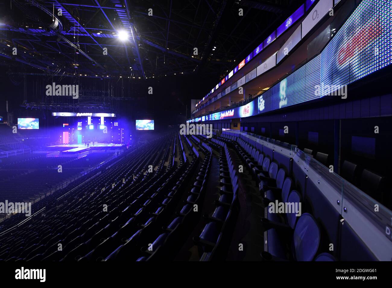 Branding and preparations ahead of day one of Capital's Jingle Bell ...