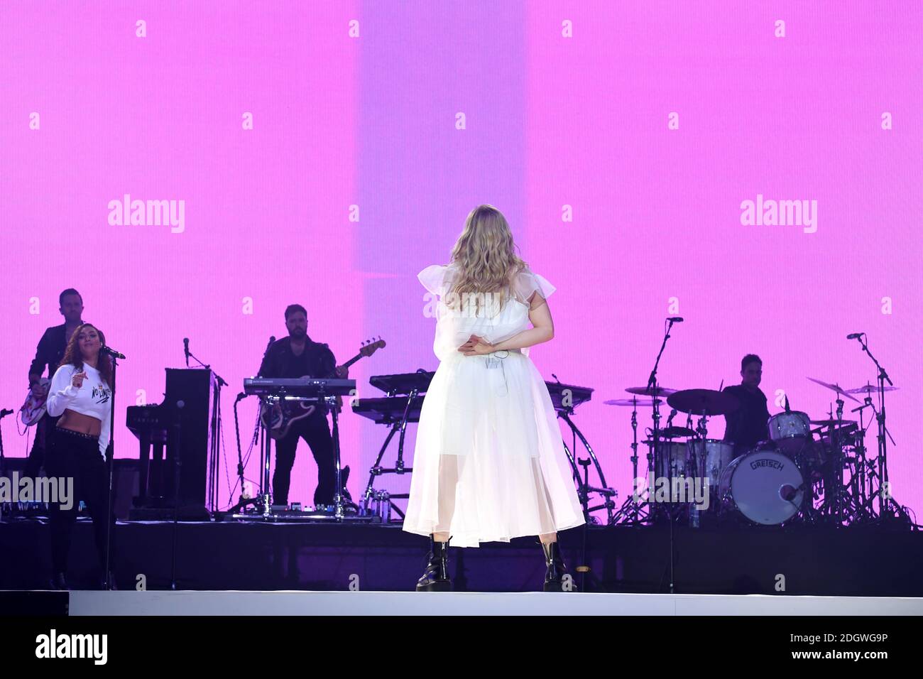Ellie Goulding on stage during day one of Capital's Jingle Bell Ball ...