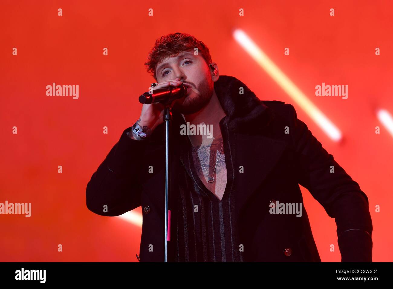 James Arthur on stage during day one of Capital's Jingle Bell Ball 2018 ...