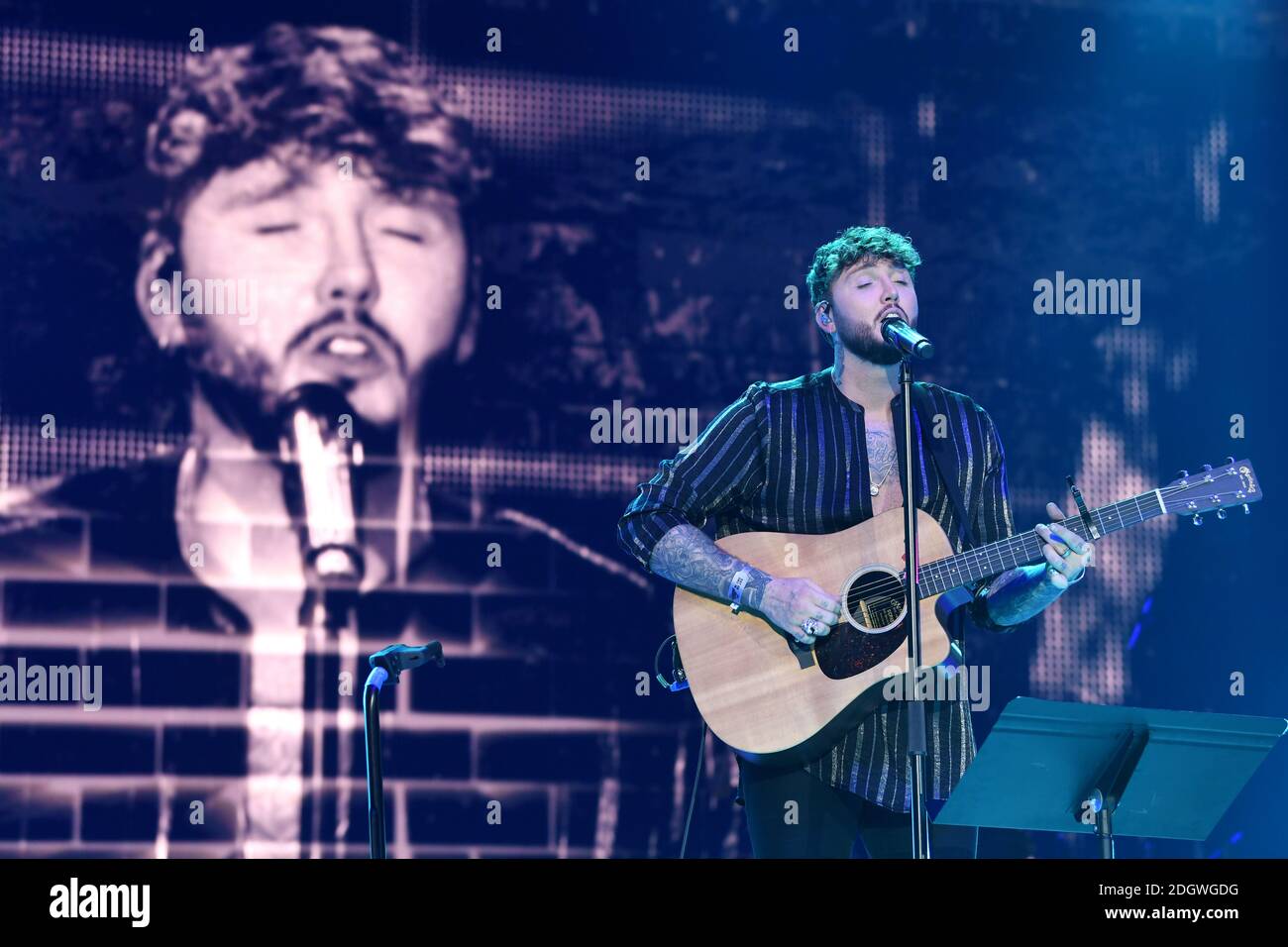 James Arthur on stage during day one of Capital's Jingle Bell Ball 2018 ...