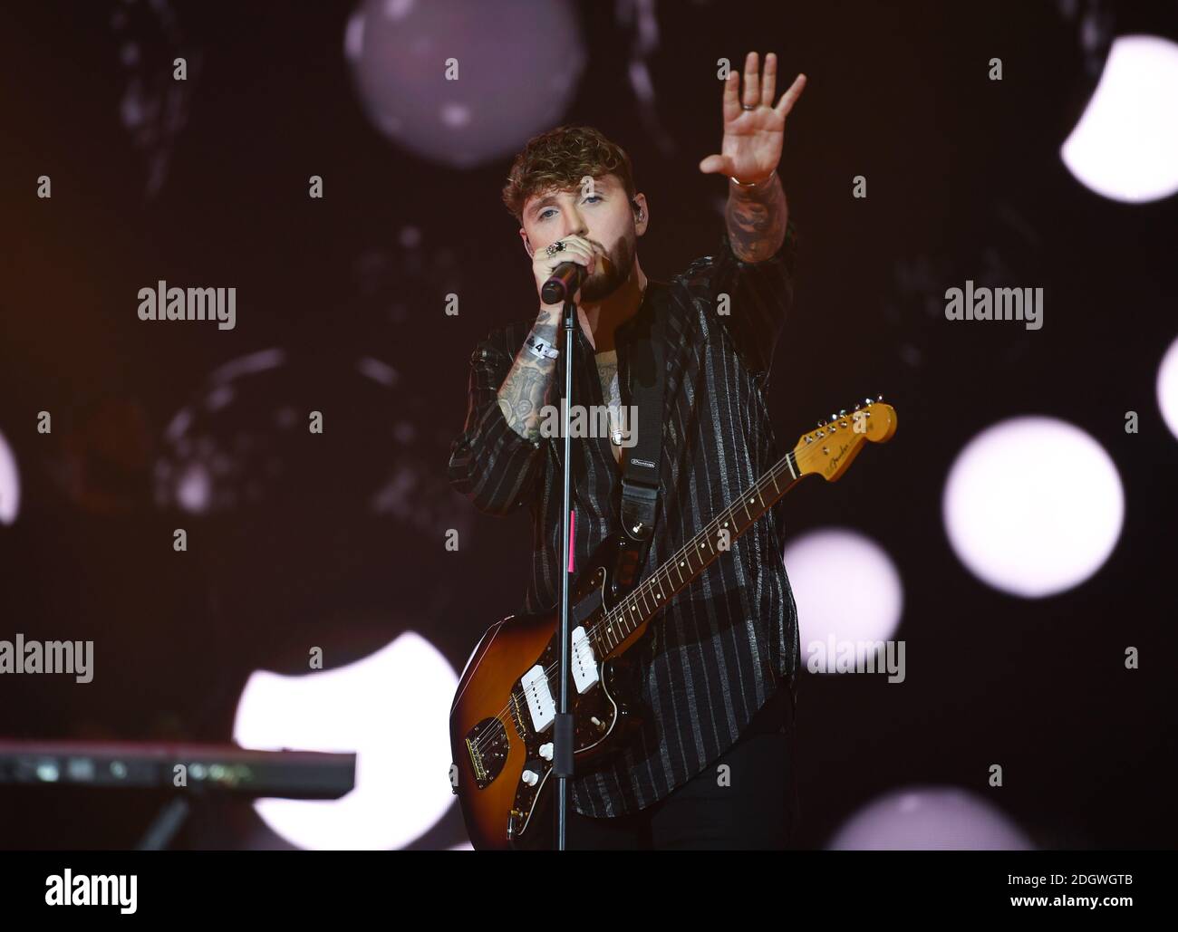 James Arthur on stage during day one of Capital's Jingle Bell Ball 2018 ...