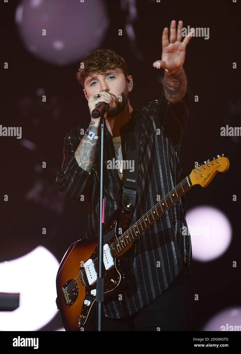James Arthur on stage during day one of Capital's Jingle Bell Ball 2018 ...