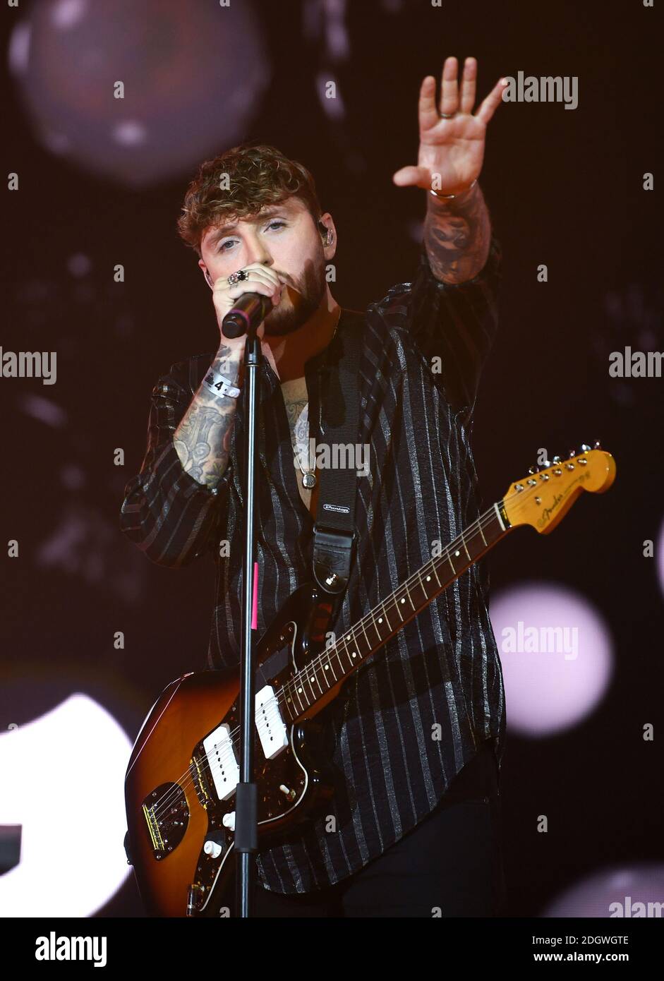 James Arthur on stage during day one of Capital's Jingle Bell Ball 2018 ...