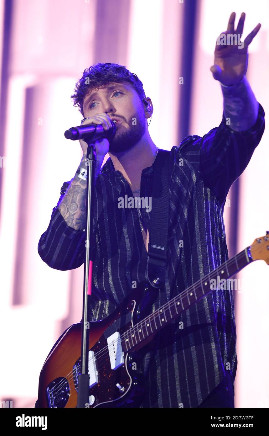 James Arthur on stage during day one of Capital's Jingle Bell Ball 2018 ...