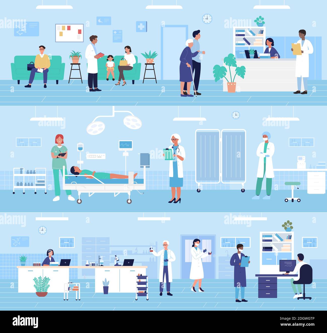 Hospital office doctors in Stock Vector Images - Alamy