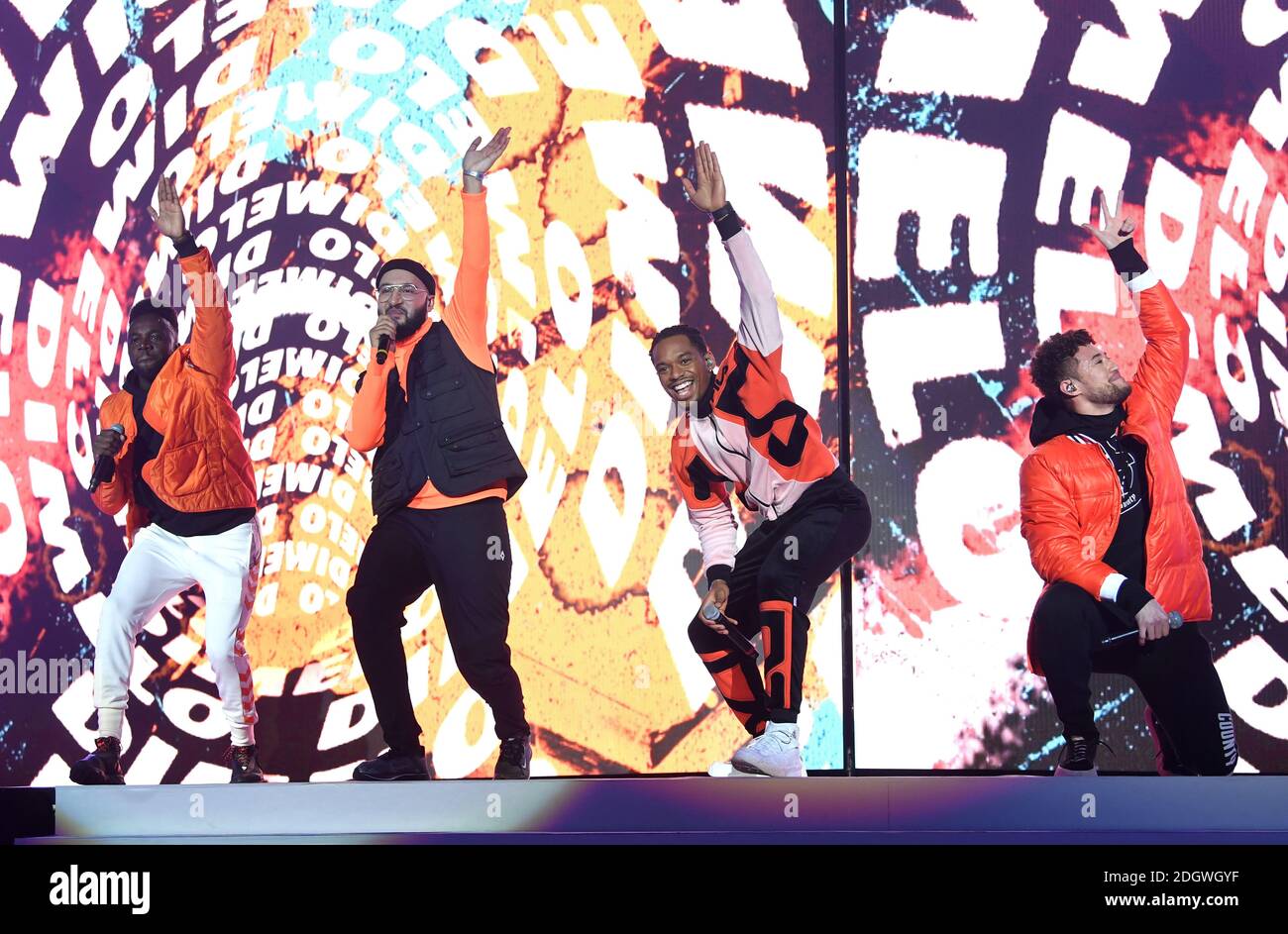 Rak-Su on stage during day one of Capital's Jingle Bell Ball 2018 with ...
