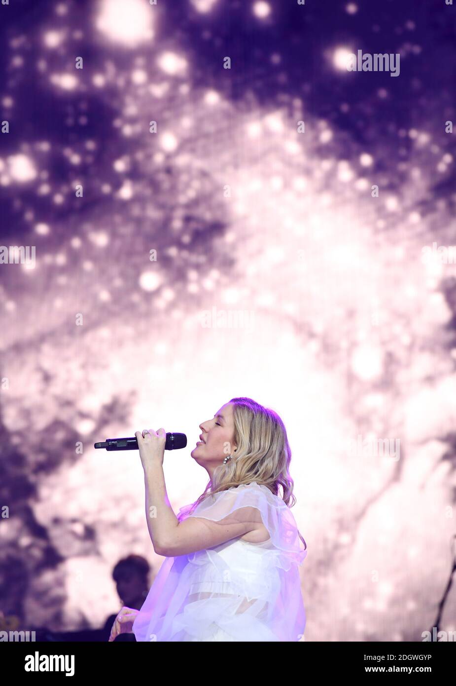 Ellie Goulding on stage during day one of Capital's Jingle Bell Ball ...