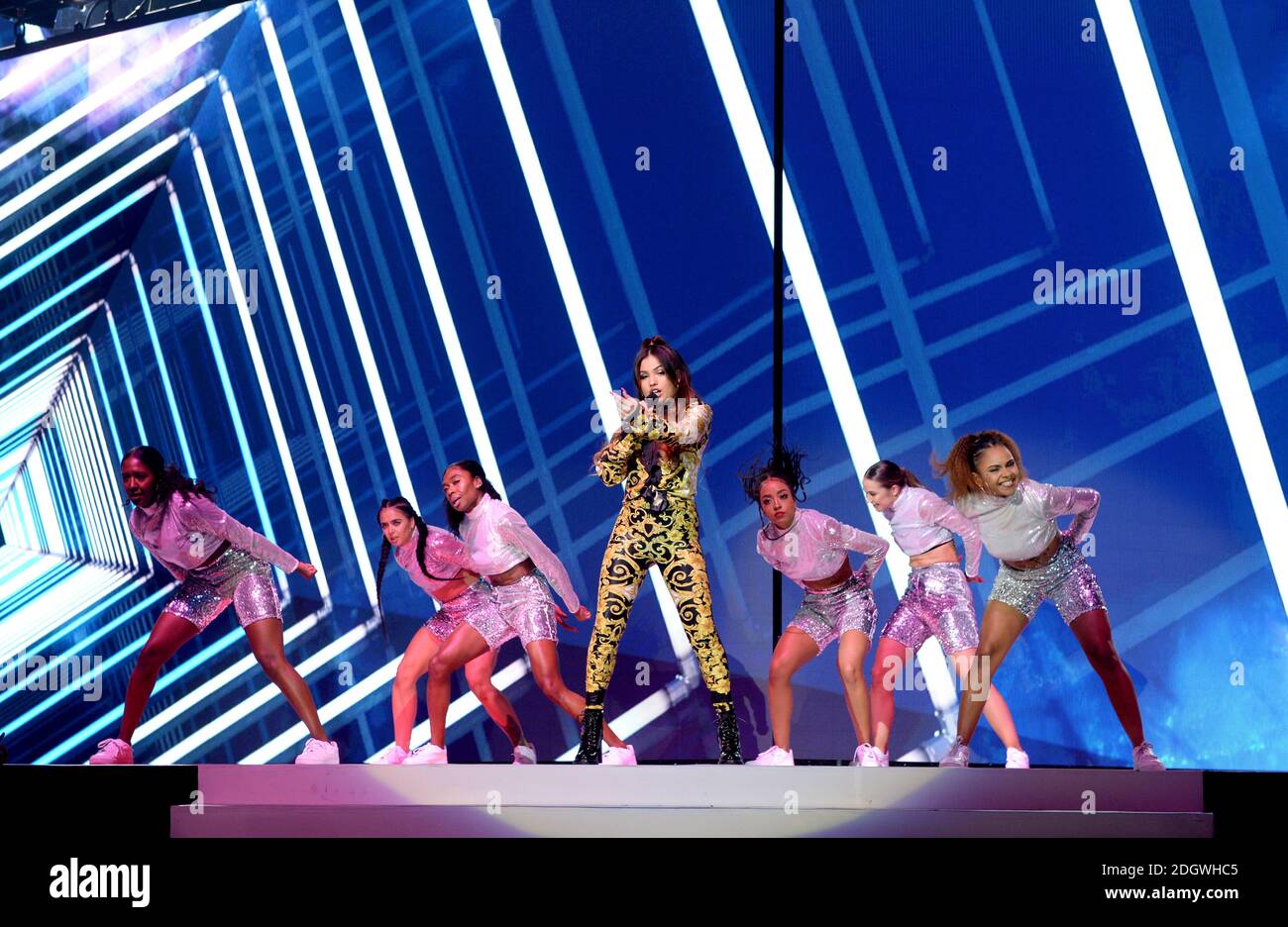 Mabel performs on stage during day two of Capital's Jingle Bell Ball ...