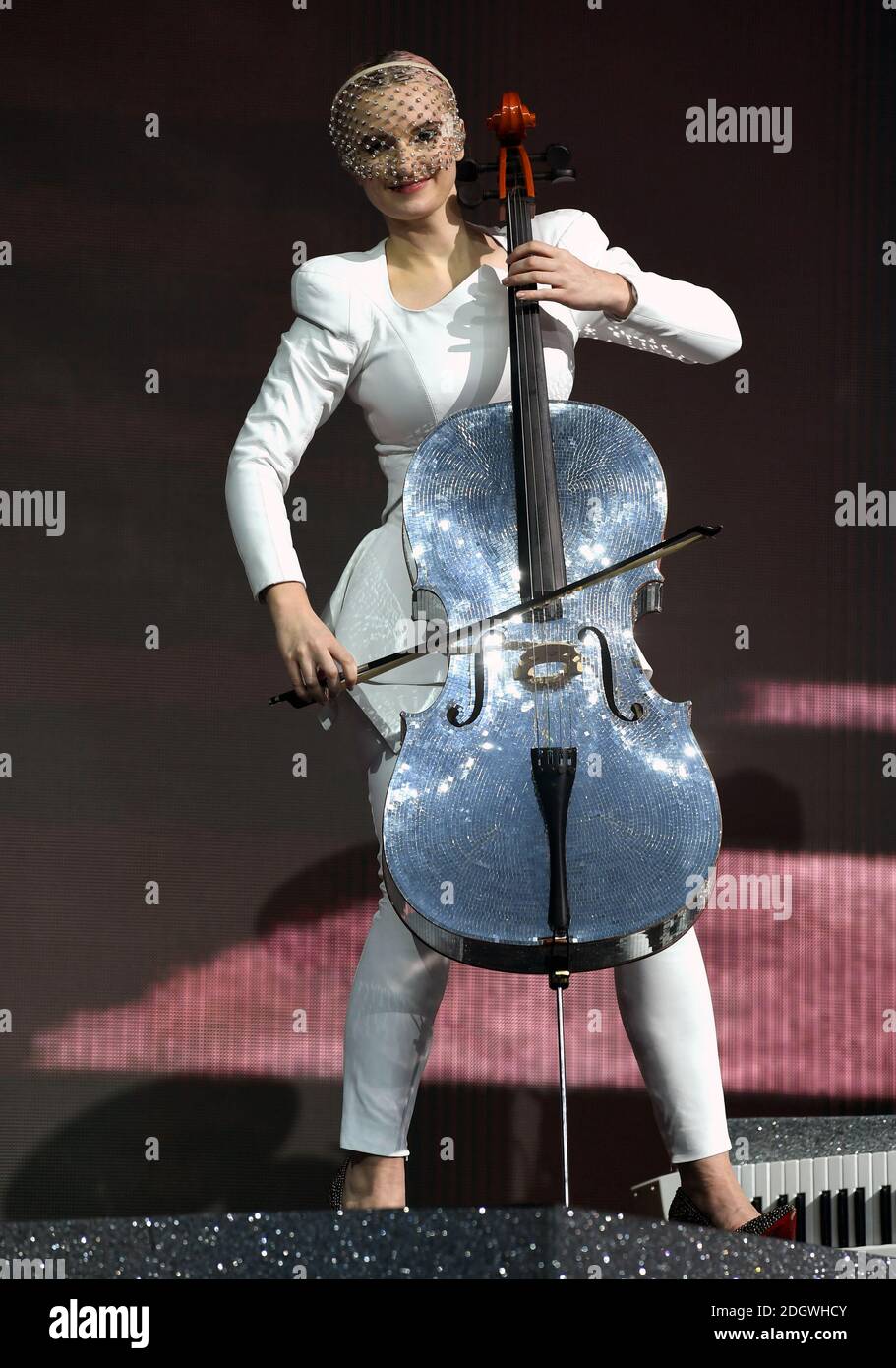 Grace Chatto of Clean Bandit performs on stage during day two of ...