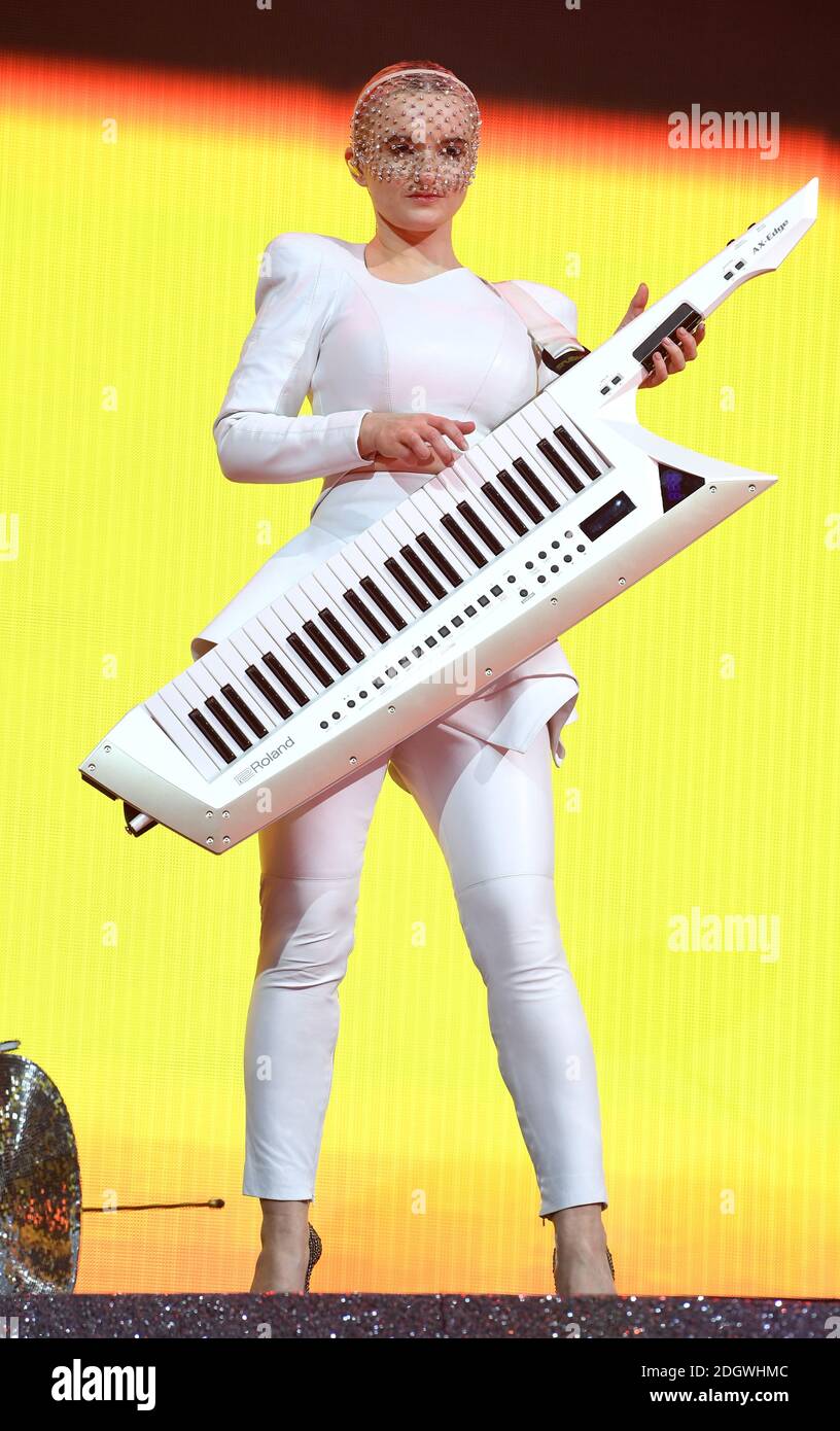 Grace Chatto of Clean Bandit performs on stage during day two of ...