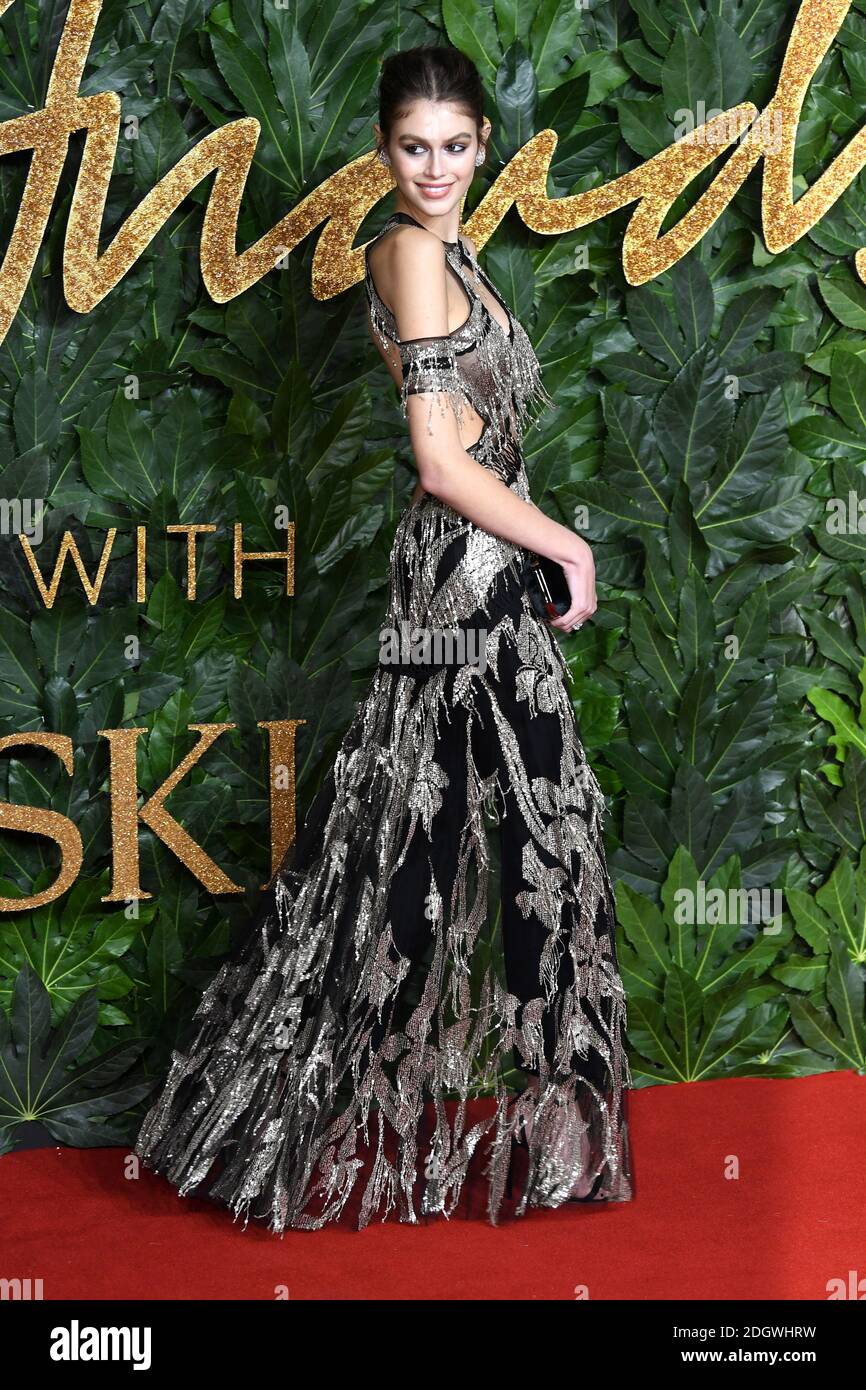 Kaia Jordan Gerber attending the Fashion Awards in association with ...