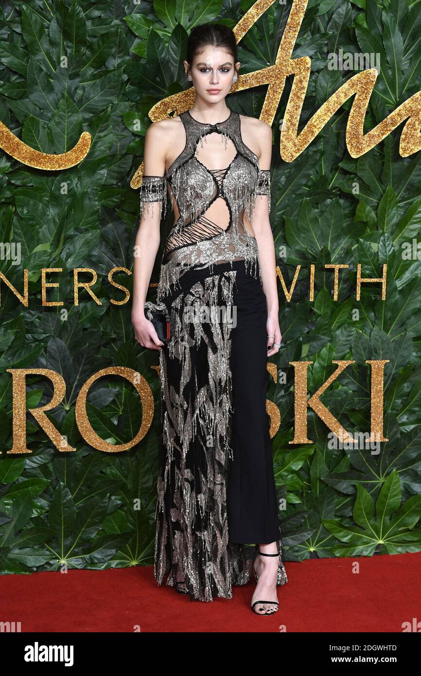 Kaia Jordan Gerber attending the Fashion Awards in association with ...