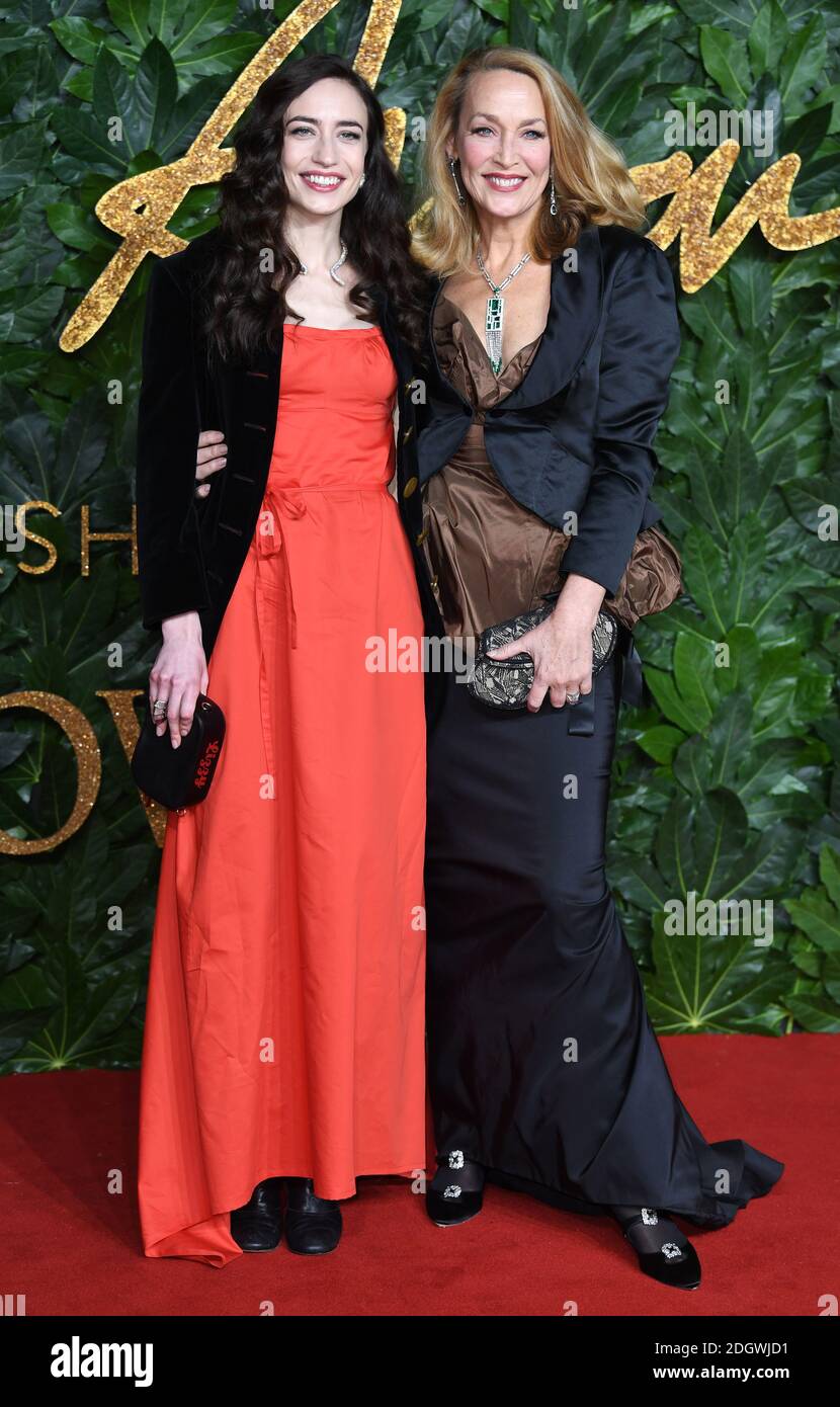 Elizabeth Jagger and Jerry Hall attending the Fashion Awards in ...
