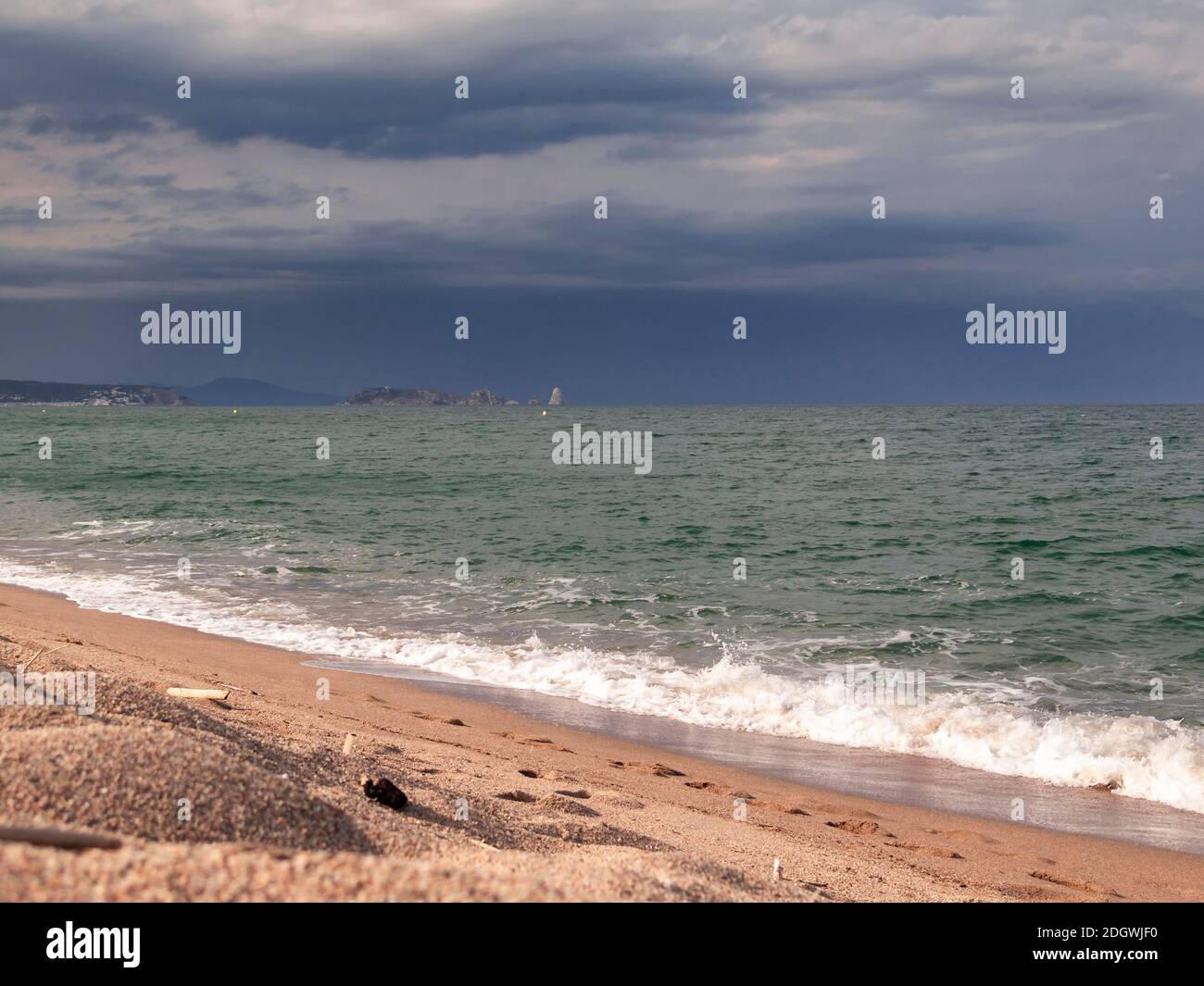 view of a beach in spain Stock Photo - Alamy