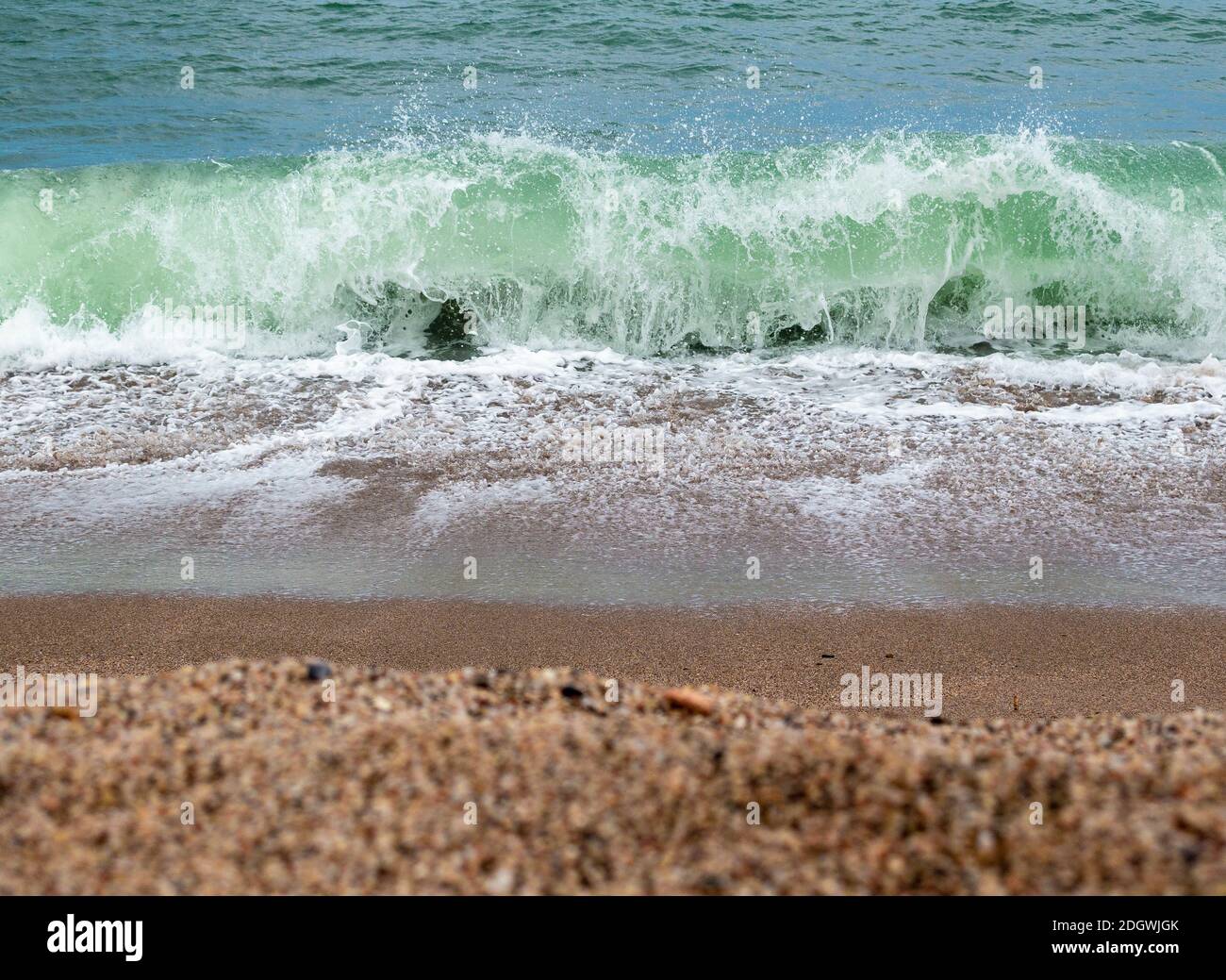 view of a beach in spain Stock Photo - Alamy