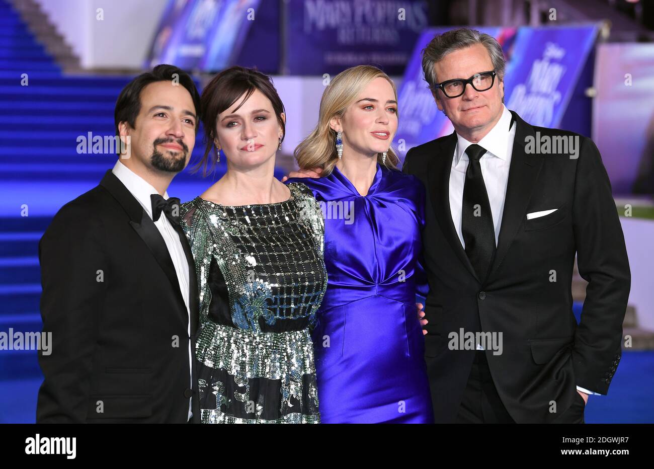 Lin-Mauel Miranda, Emily Mortimer, Emily Blunt and Colin Firth ...