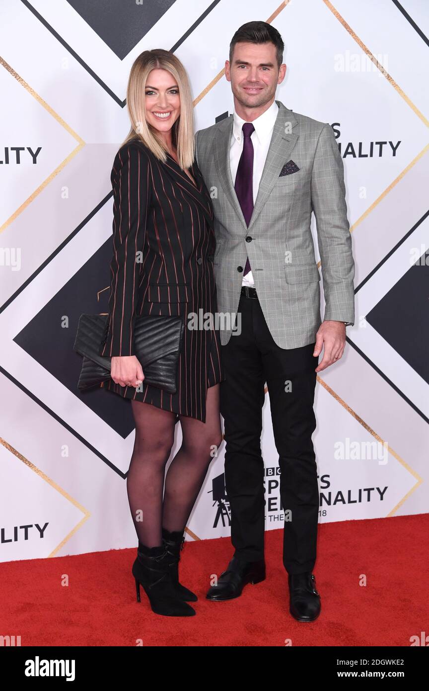 James Anderson and wife Daniella arriving at the BBC Sports Personality ...