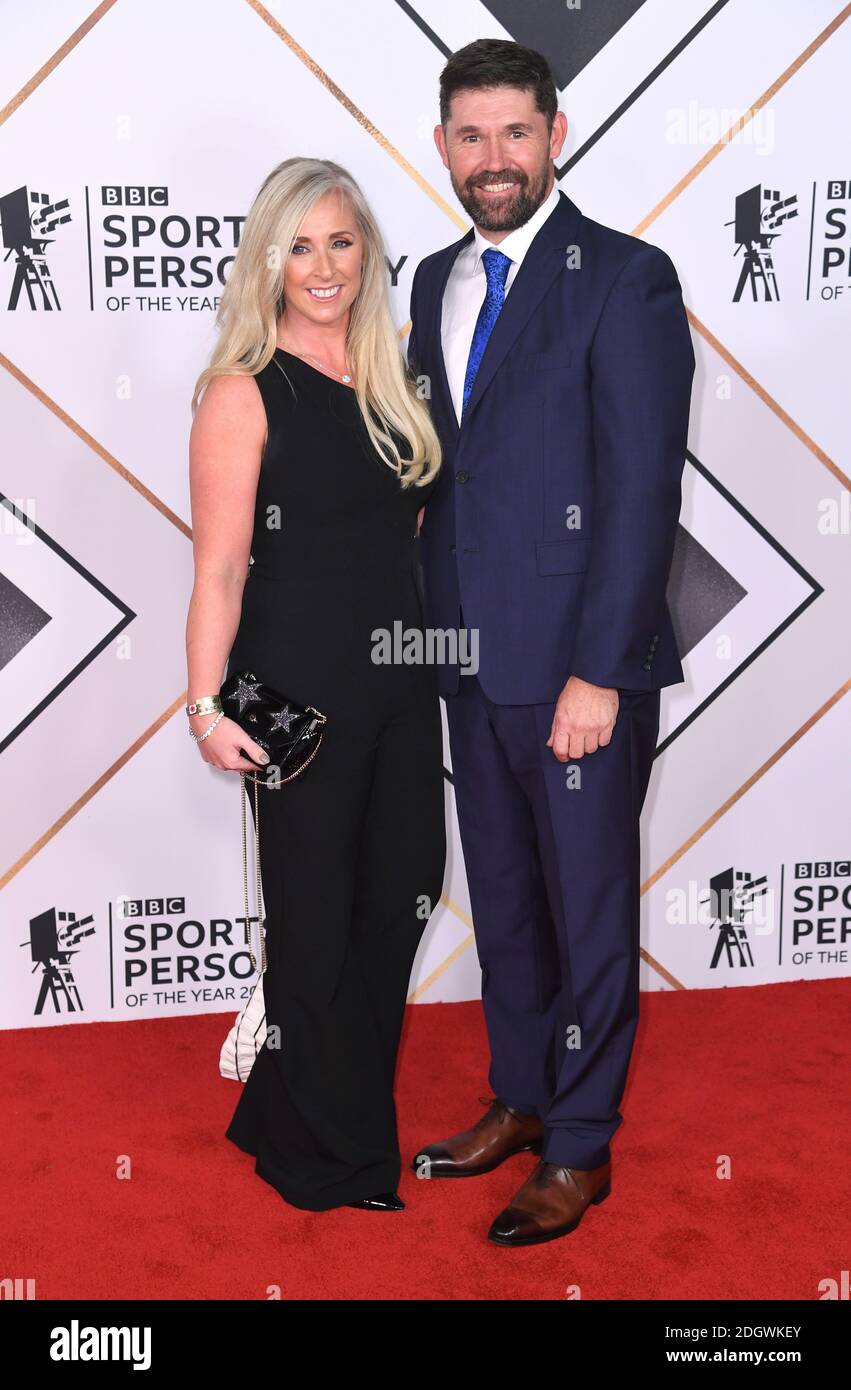 Padraig Harrington and wife Caroline Harrington arriving at the BBC ...