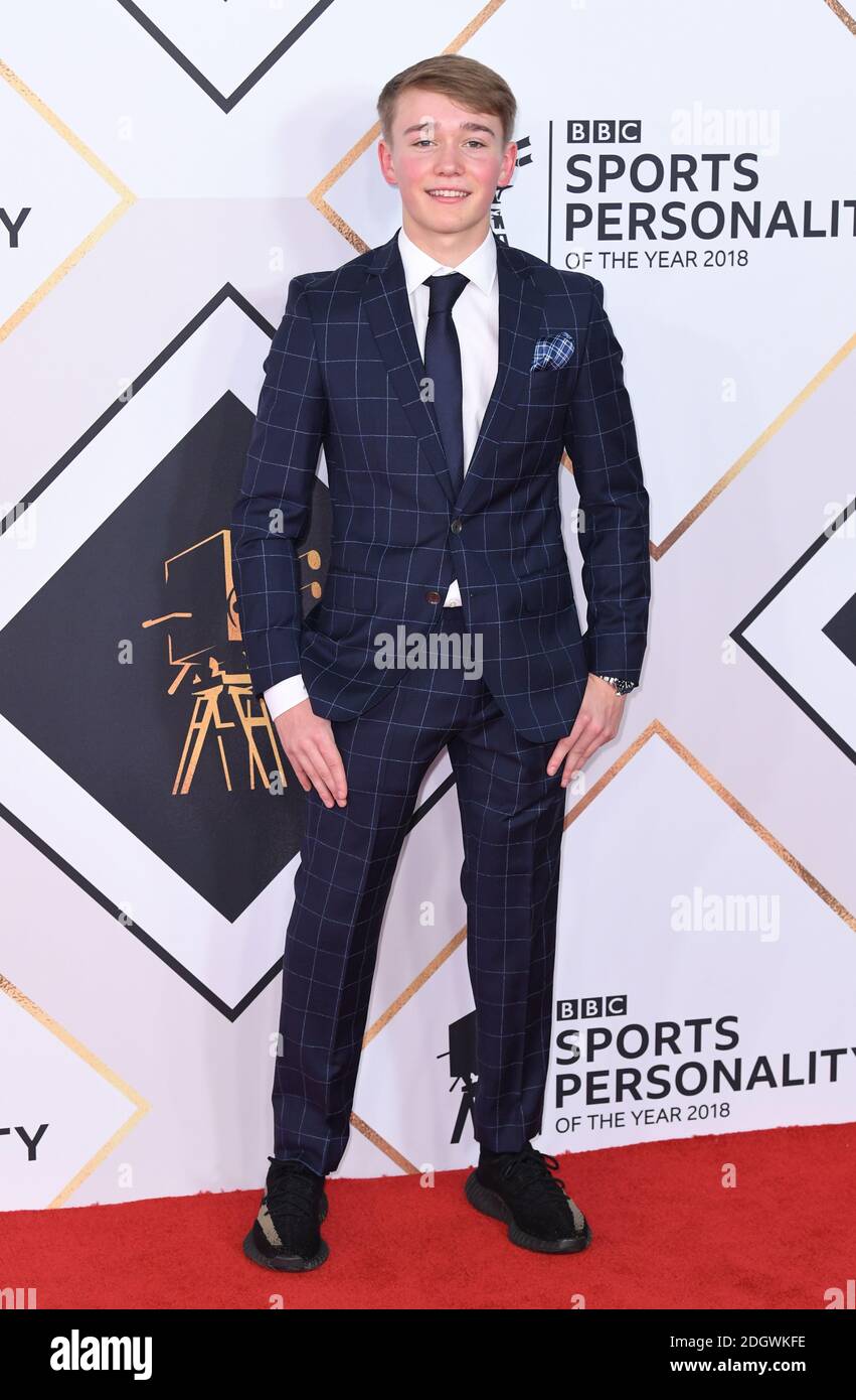 Billy Monger arriving at the BBC Sports Personality of the Year 2018 ...