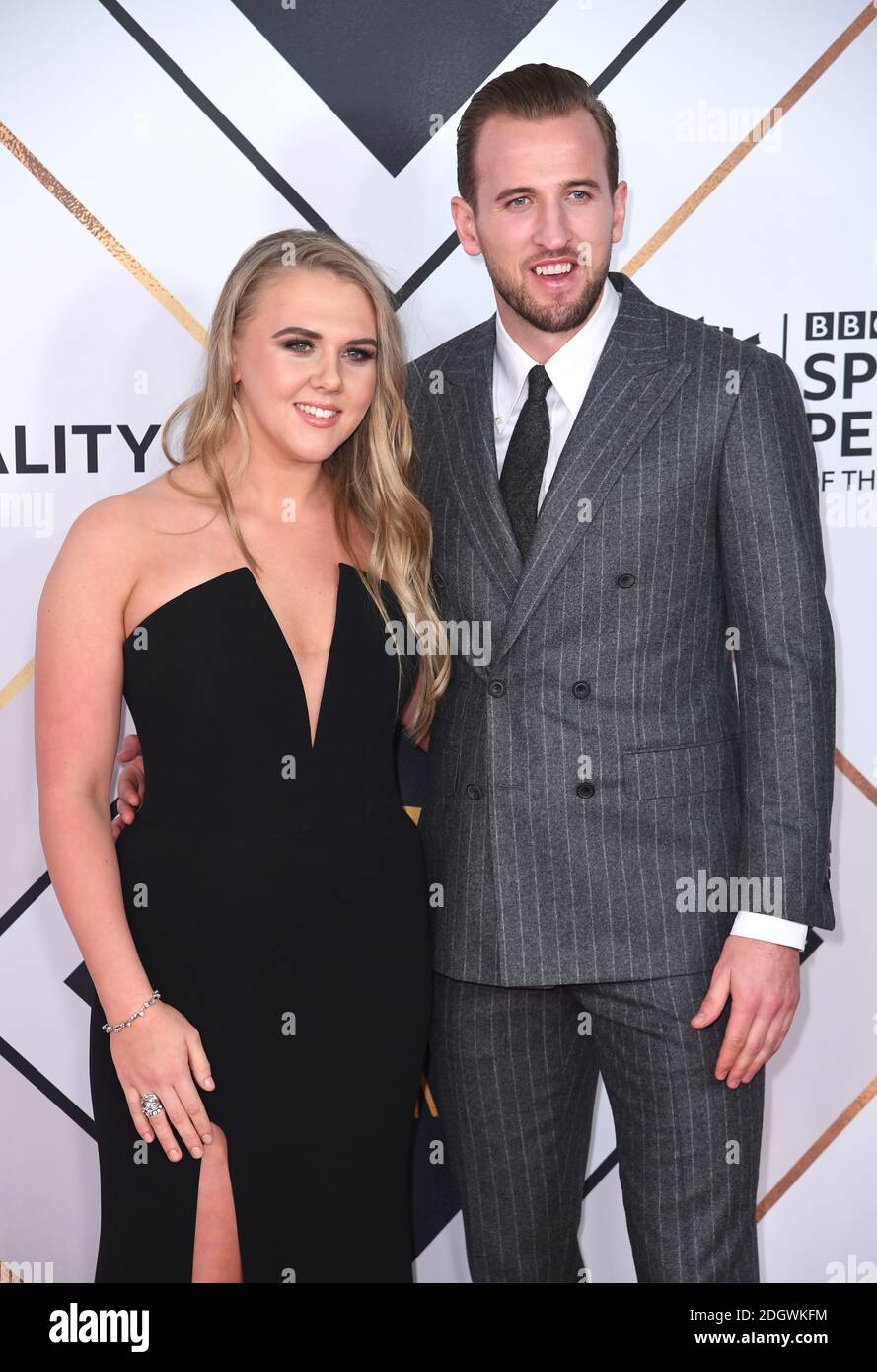 Harry Kane and fiancee Katie Goodland arriving at the BBC Sports ...