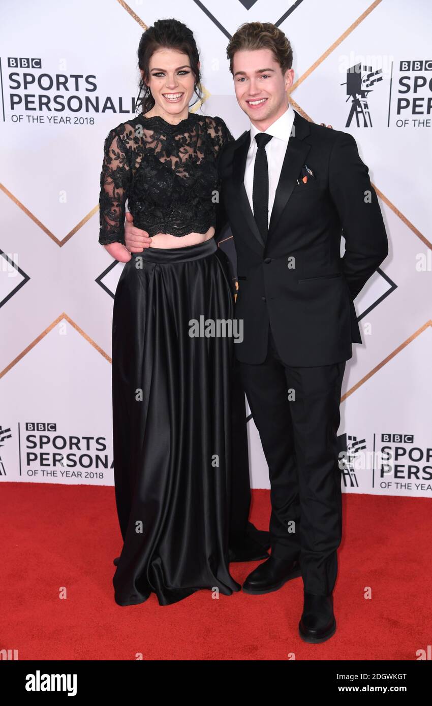AJ Pritchard and Lauren Steadman arriving at the BBC Sports Personality ...