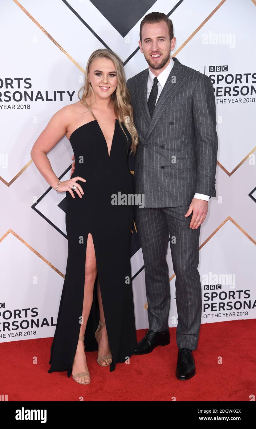 Harry Kane and fiancee Katie Goodland arriving at the BBC Sports ...