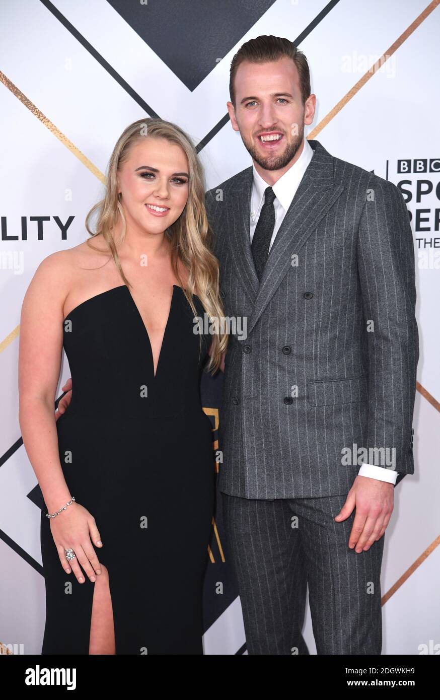 Harry Kane and fiancee Katie Goodland arriving at the BBC Sports ...