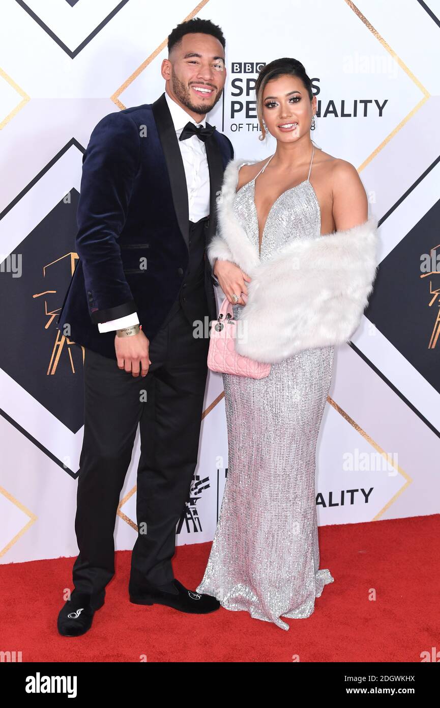 Kaz Crossley and Josh Denzel arriving at the BBC Sports Personality of ...