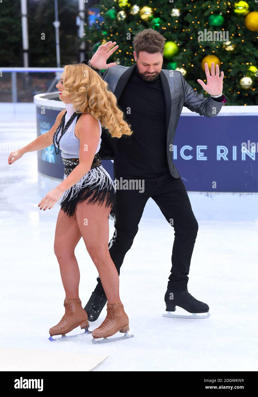 Alex Murphy and Brian McFadden attending the Dancing on Ice Photocall ...