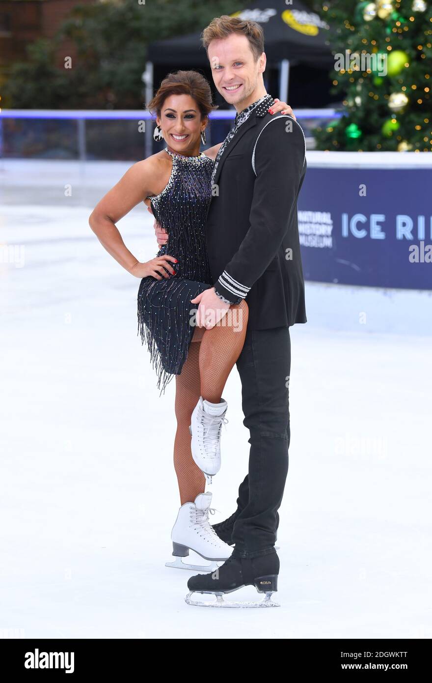 Saira Khan and Mark Hanretty attending the Dancing on Ice Photocall ...