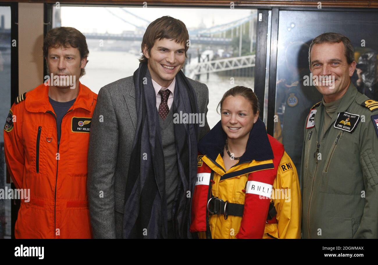Aston Kutcher attending the The Guardian photocall, St Katherine's Way ...