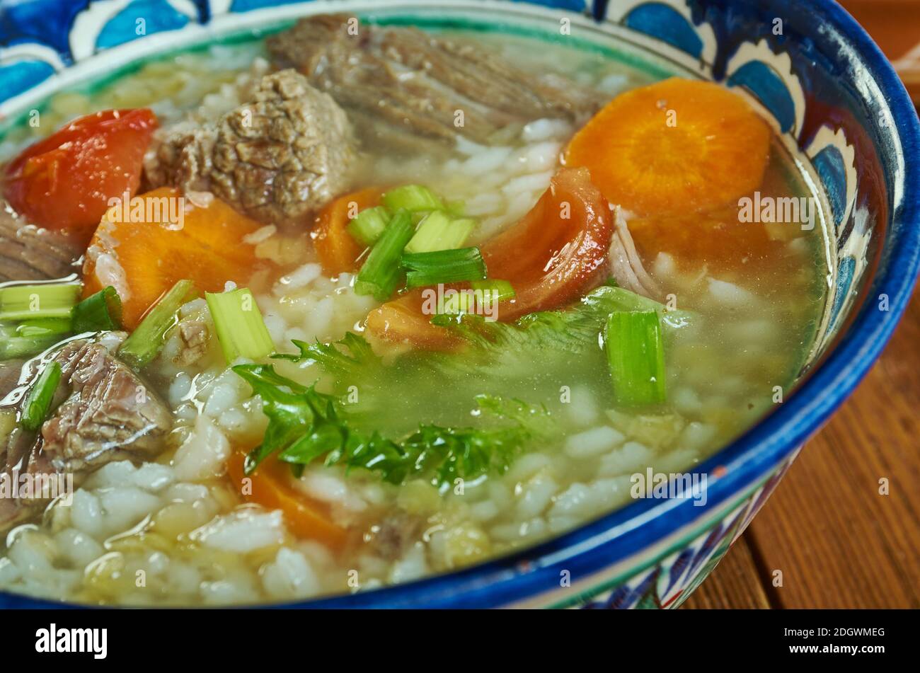 Kurban chorba - Traditional bulgarian soup Stock Photo - Alamy