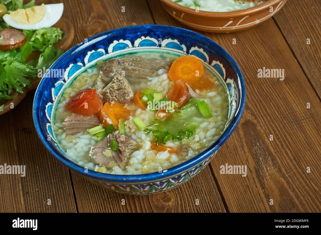 Kurban chorba - Traditional bulgarian soup Stock Photo - Alamy